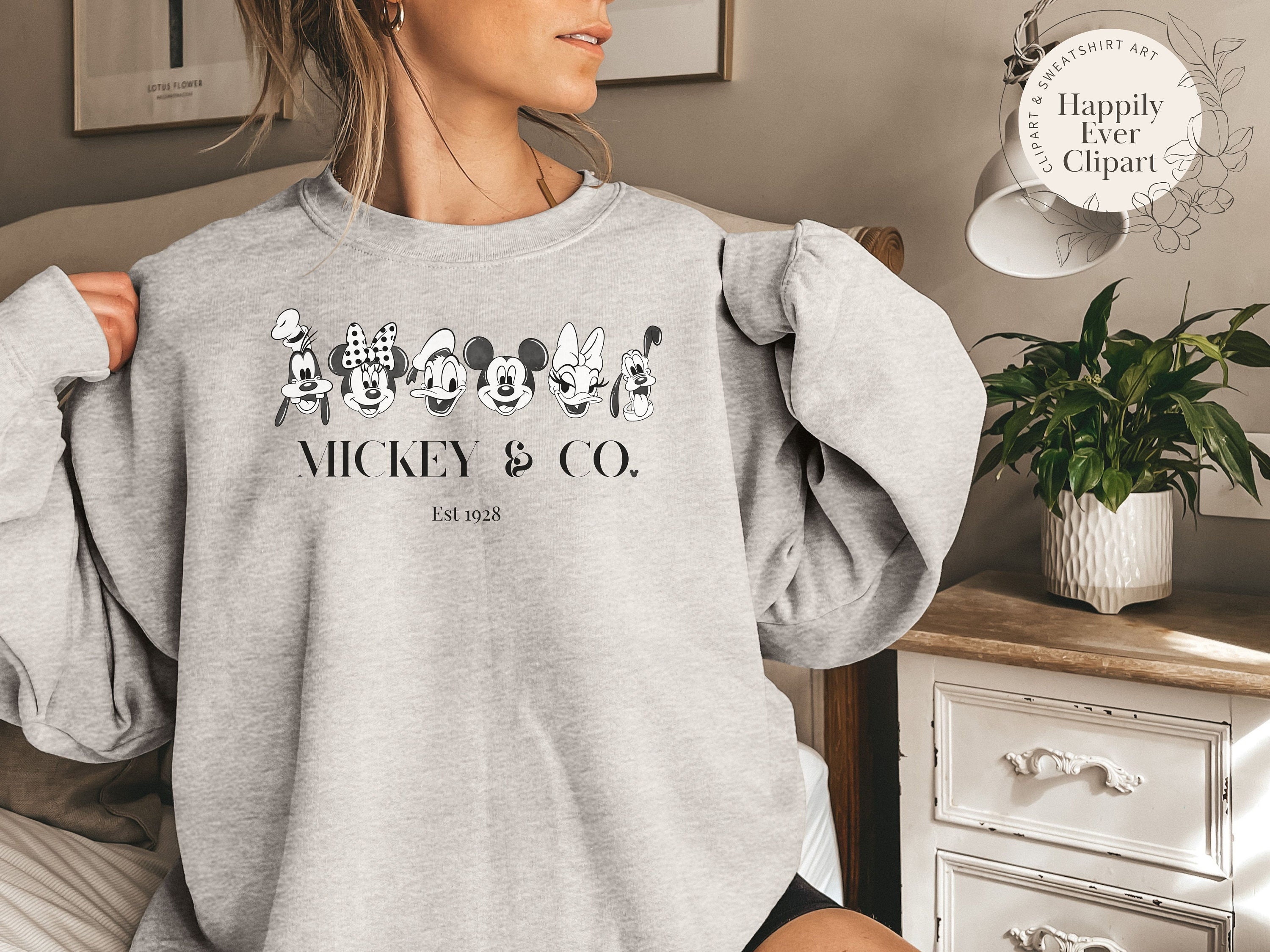 Mickey & Co PNG SVG Digital Download, Mickey and Co Est 1928 Sweatshirt ...