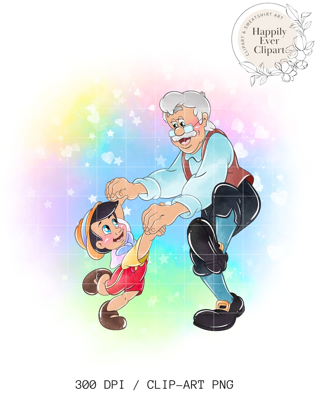 Watercolour Pinocchio Clipart / Pinocchio 300 Dpi Digital Download PNG ...