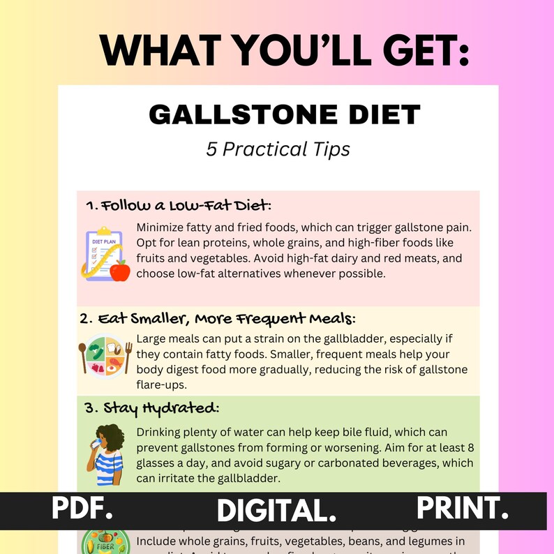 Gallstone Food List, Low Fat Cholesterol High Fiber Foods for Gut ...
