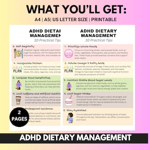 ADHD Diet Food List, Attention Deficit Hyperactivity Disorder Meal Plan ...