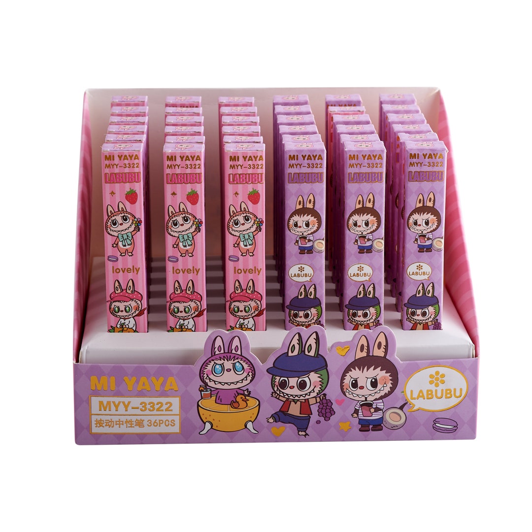 Cute Novelty Pens Miyaya Labubu, Mystery Boxes, Random Pen, 0.5mm, Blue ...
