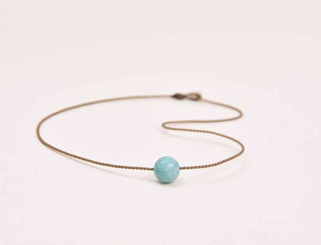 AMAZONITE Hand-spun Rope Necklace / Waterproof / Kid-proof / Life-proof ...