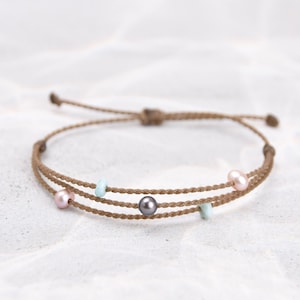 Aloha Riptide Bracelet - Hand-spun ROPE Collection - Waterproof - Tula Blue - One-size-fits-all ...