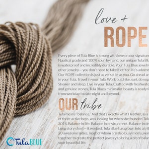 Aloha Riptide Bracelet - Hand-spun ROPE Collection - Waterproof - Tula Blue - One-size-fits-all ...