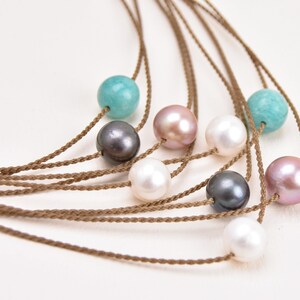 AMAZONITE Hand-spun Rope Necklace / Waterproof / Kid-proof / Life-proof ...