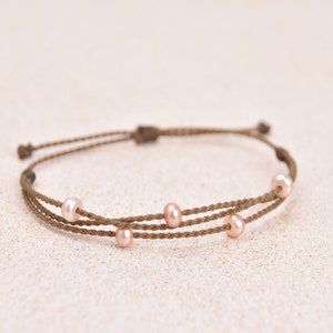 Pearl Riptide Bracelet - Hand-spun ROPE Collection - Waterproof - Tula Blue - One-size-fits-all ...