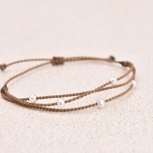 Pearl Riptide Bracelet - Hand-spun ROPE Collection - Waterproof - Tula Blue - One-size-fits-all ...