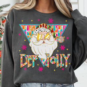 Def Jolly Png, Retro Santa Claus Png, Retro Christmas Png, Glitter Pink ...