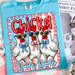 Funny Chicka Boom Boom Chicken Png, Chicken Png, 4th of July Png ...