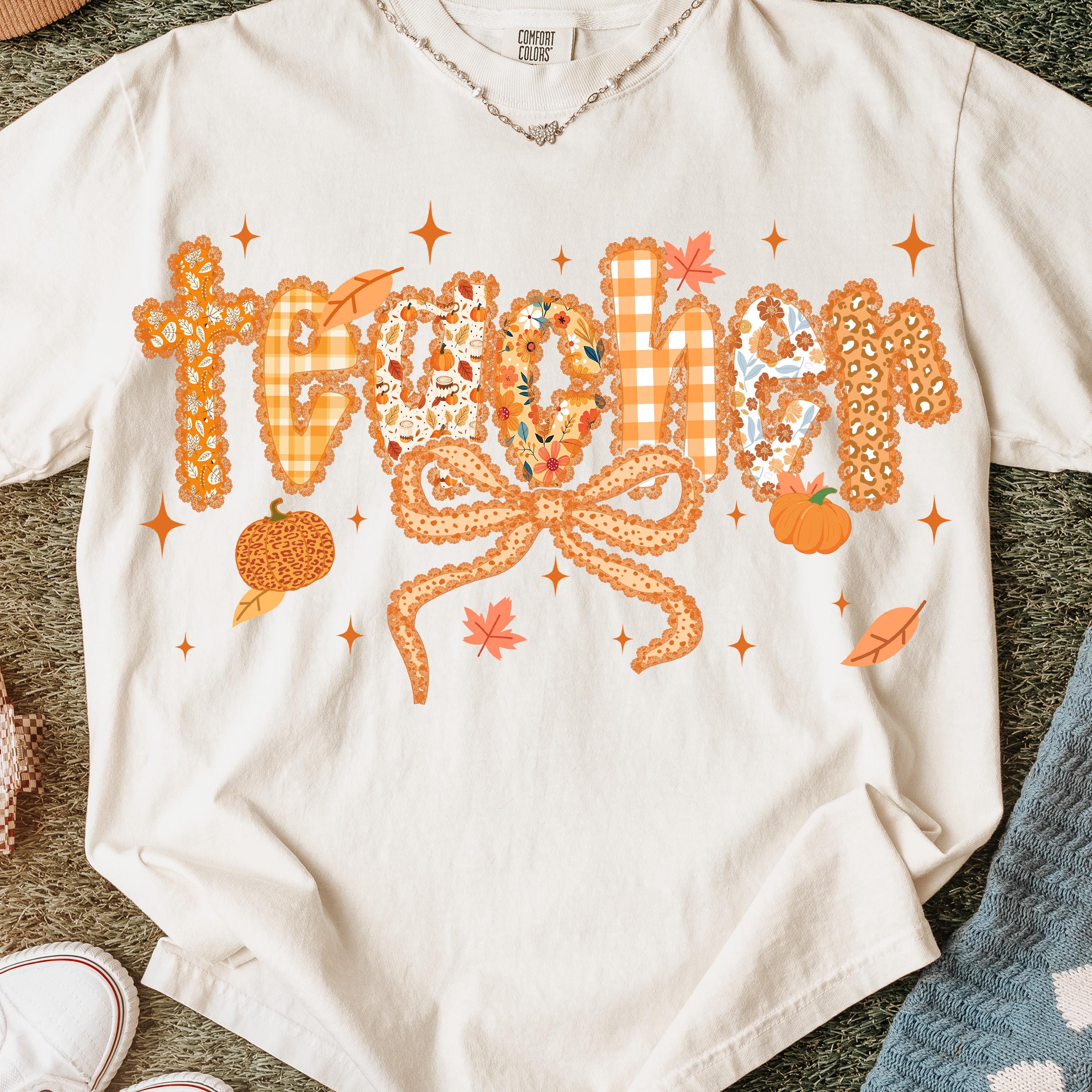 Teacher Fall Coquette Png, Preppy Teacher Autumn Png, Teach Love ...
