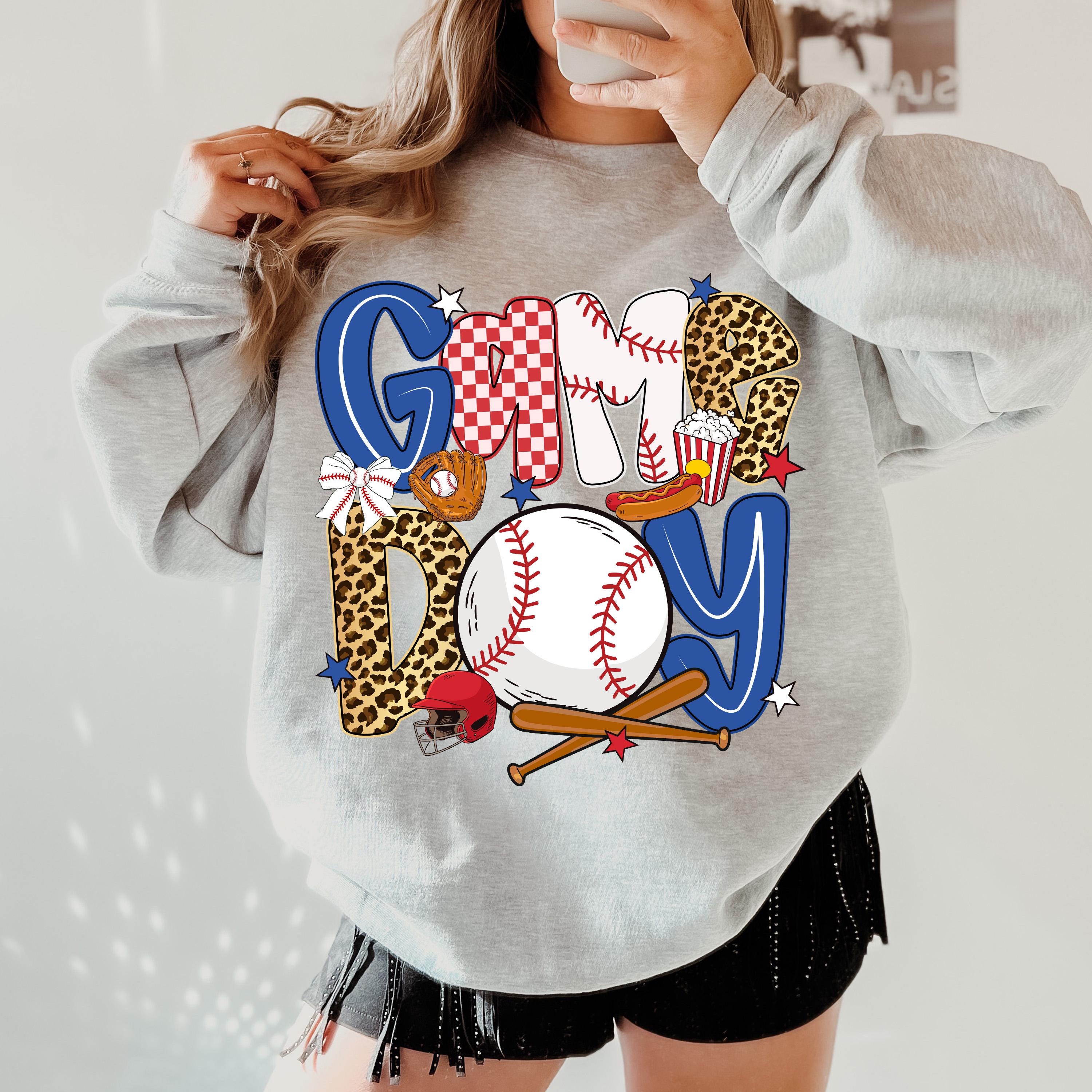 Preppy Game Day Baseball Bow Glitter Png, Hey Batter Batter Swing Png ...