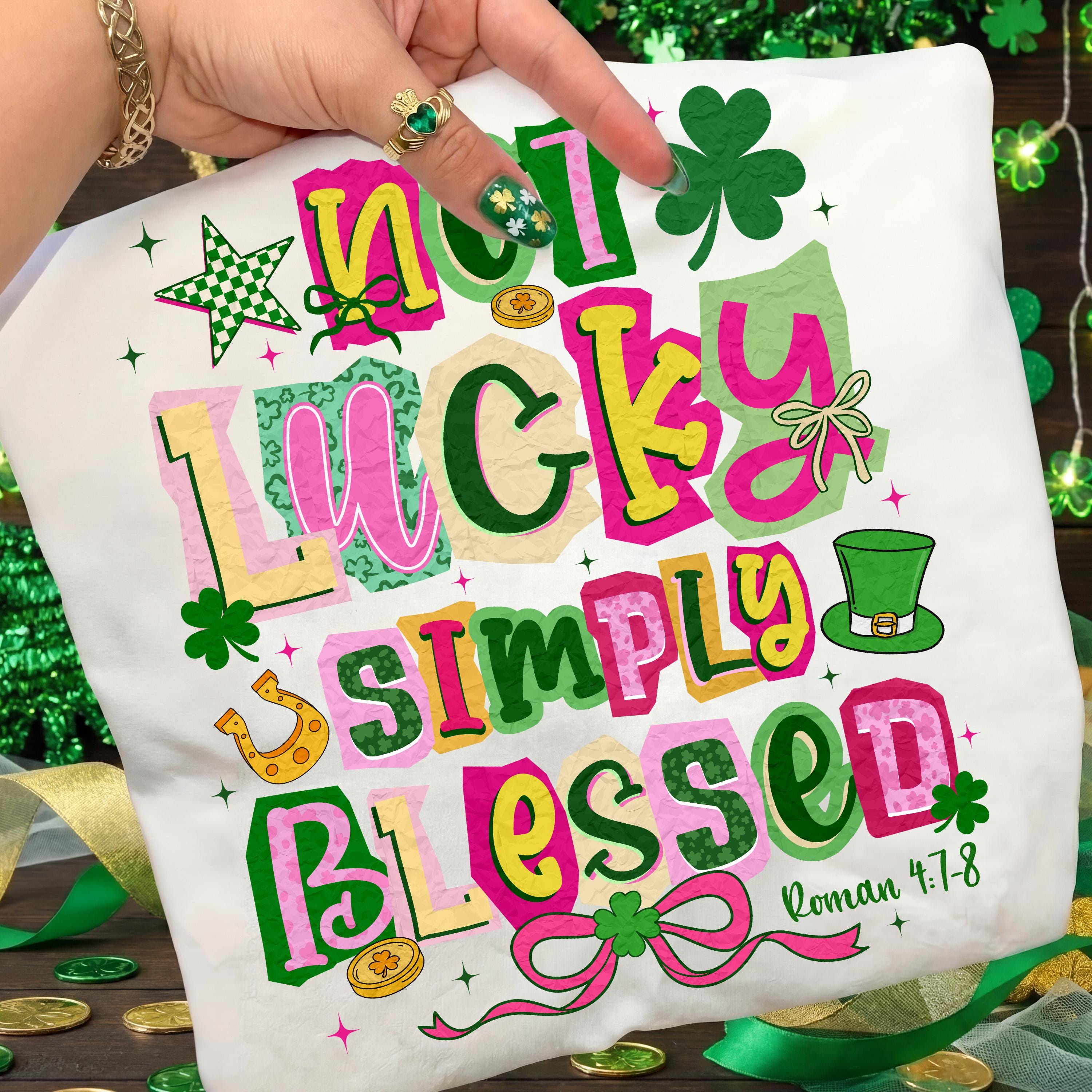 Coquette St Patrick's Day Bow PNG, Bible Verses Png, Retro Lucky Vibes ...