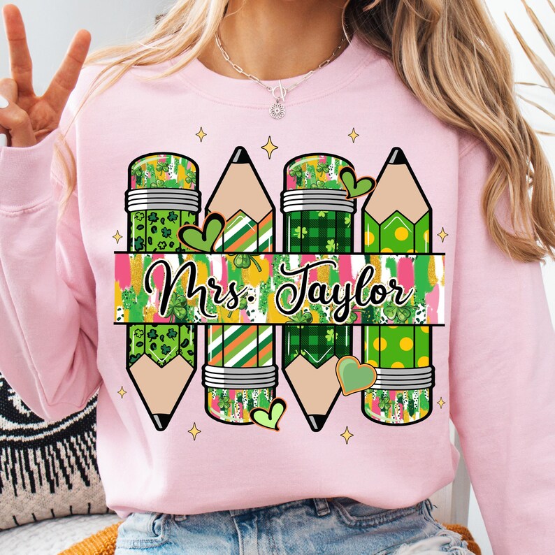 Personalized St. Patricks Day Teacher Png, Teacher St Patrick Png ...