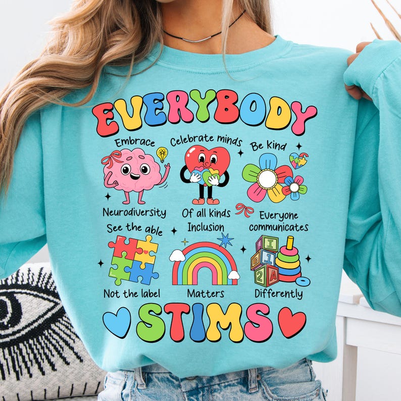 Everybody STIMS PNG, Autism Special Ed Teacher Png, Neurodiversity Png ...