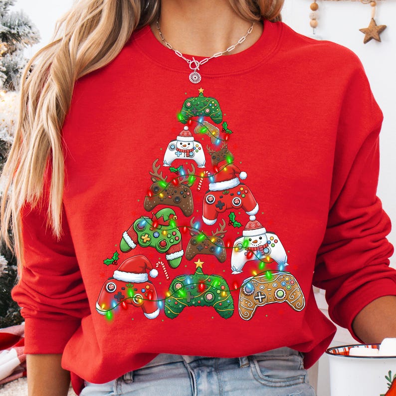 Funny Retro Christmas Gaming Controller PNG, Santa Video Game Png, Xmas ...