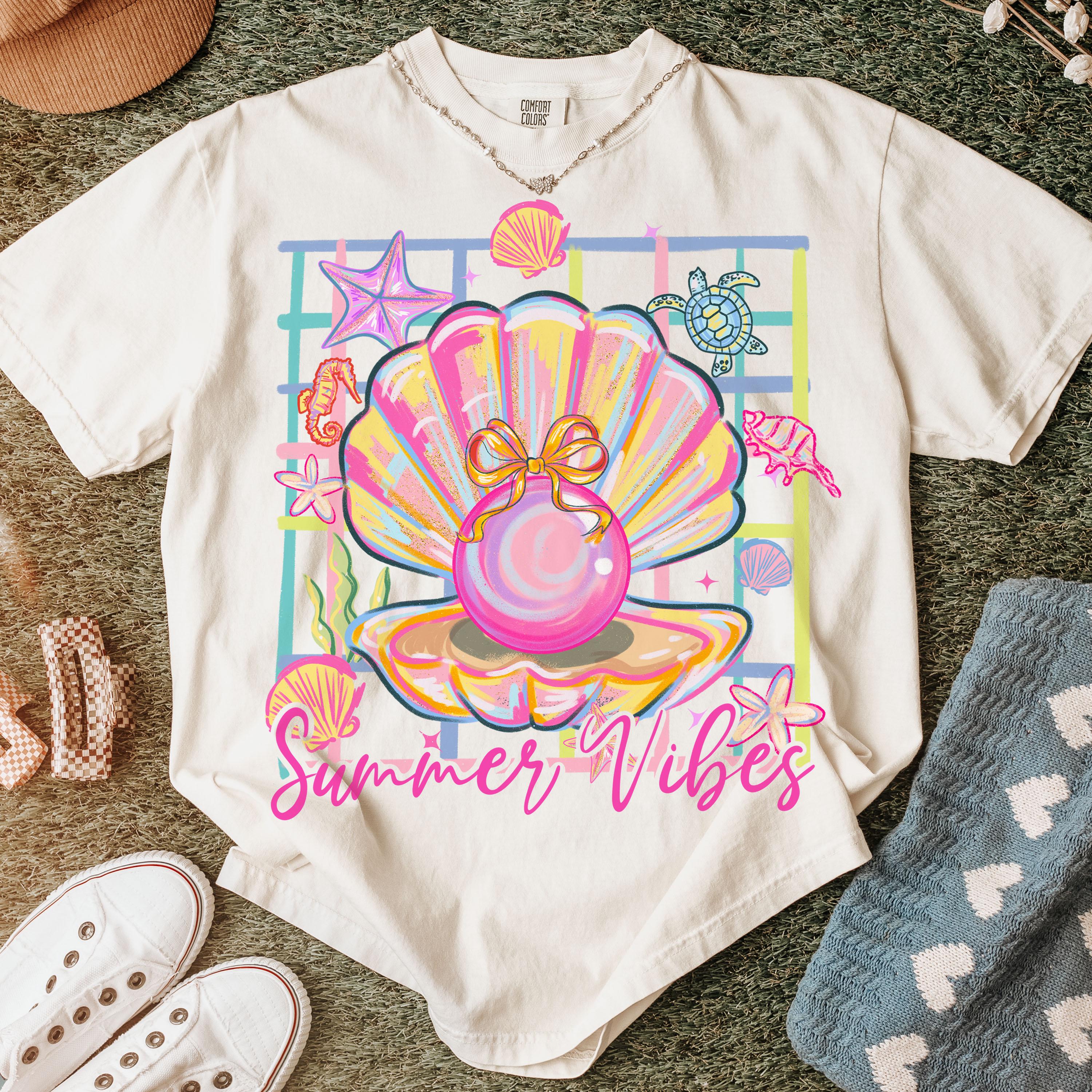 Pearl Seashell Clam Bow Png, Summer Vibes Png, Coquette Pearl Bow Png ...