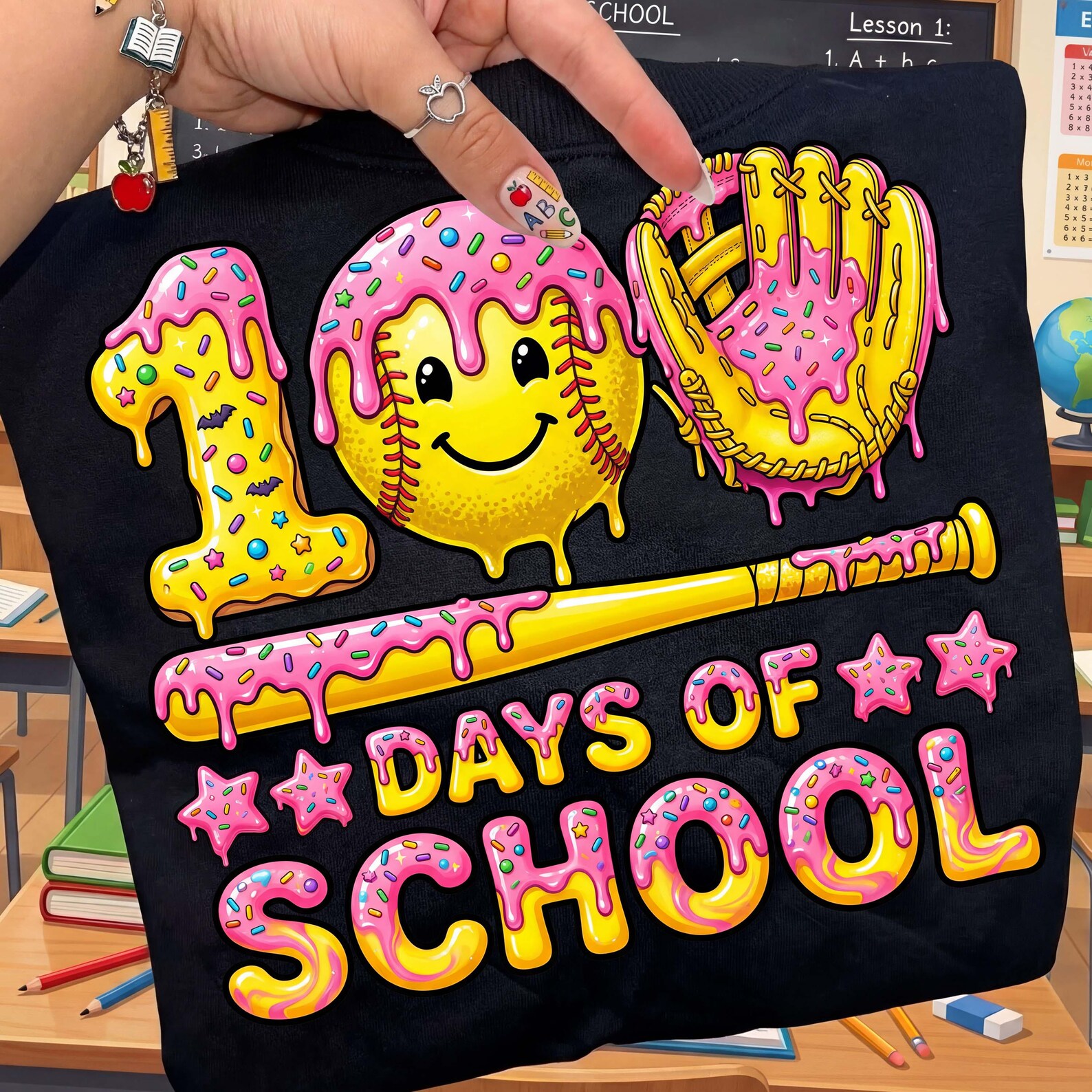 100 Drippy Days of School Png, Softball Ice Cream Png, Funny Boys Kids ...