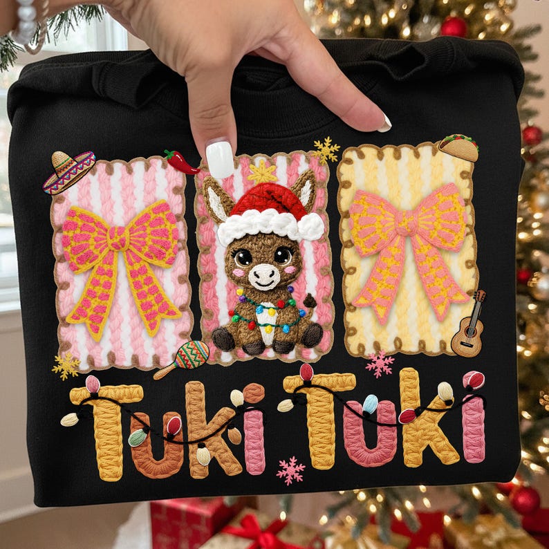 Mi Burrito Sabanero Mexican Latch Hook Yarn Crochet Png, Feliz Navidad ...