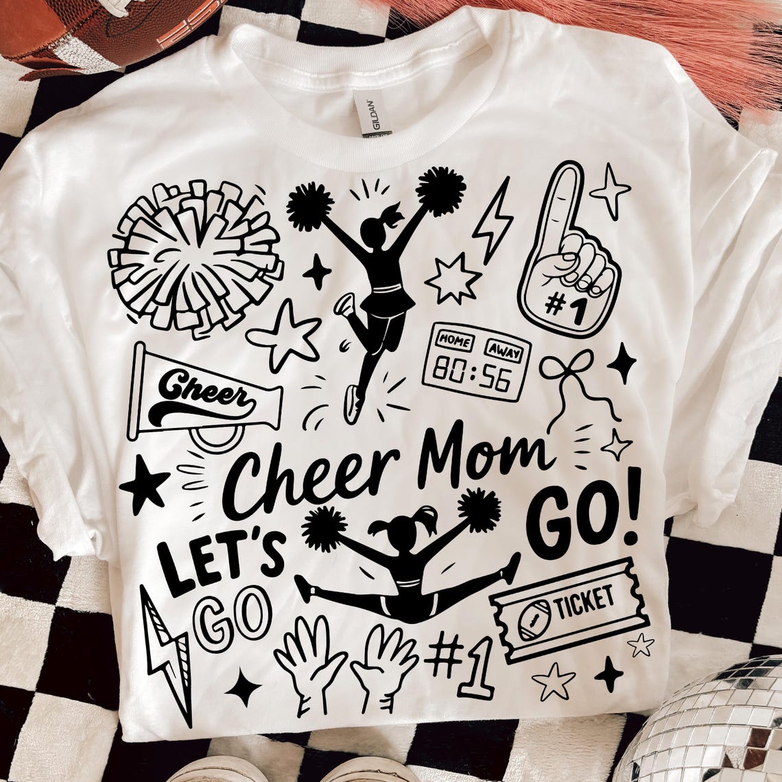 Cheer Mom PNG, Doodle Cheer Png, Cheer Mama Png, Instant Digital ...
