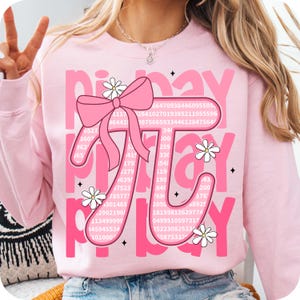 Pink Pi Day Coquette PNG, 3.14 Day Png, Teacher Math Png, Pi Day Bow ...