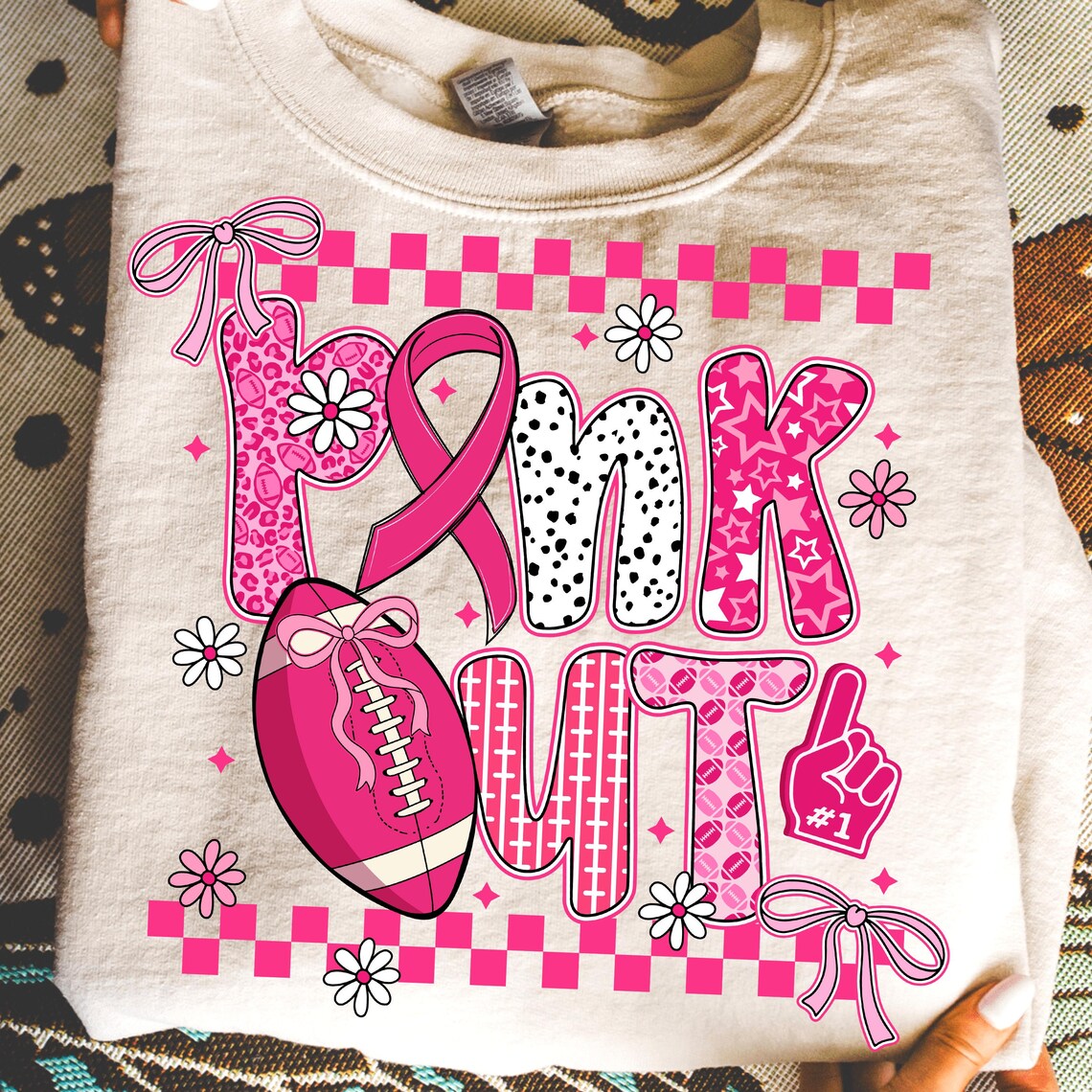 Breast Cancer Bundle Png, in October We Wear Pink Png, Preppy Breast ...