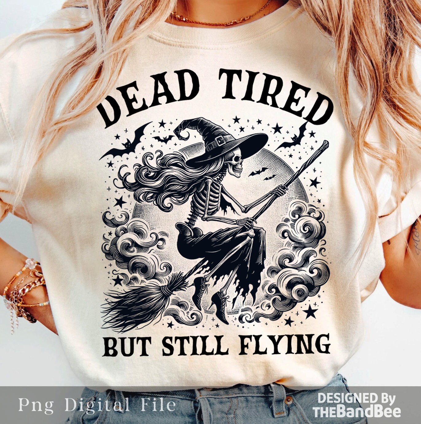 Dead Tired but Still Flying Png, Witch Png, Halloween Png, Halloween ...