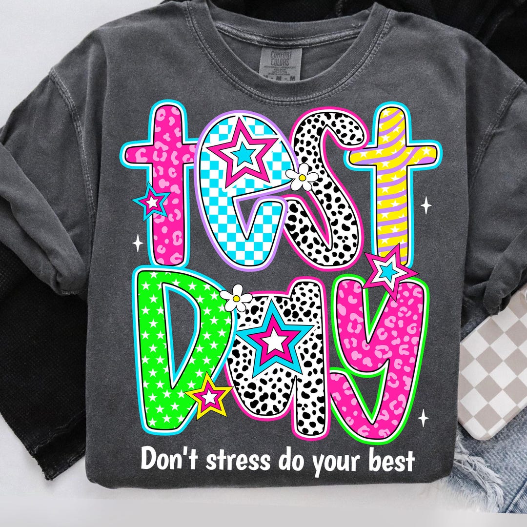 It's Test Day Png, Test Day Png, Preppy Teacher Test Day Png, Test Day ...