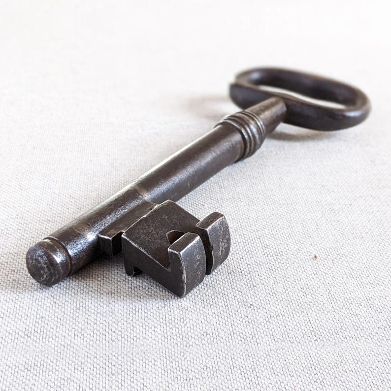 Large Antique Key Big Skeleton Key From 19th Century Victorian Era Old ...