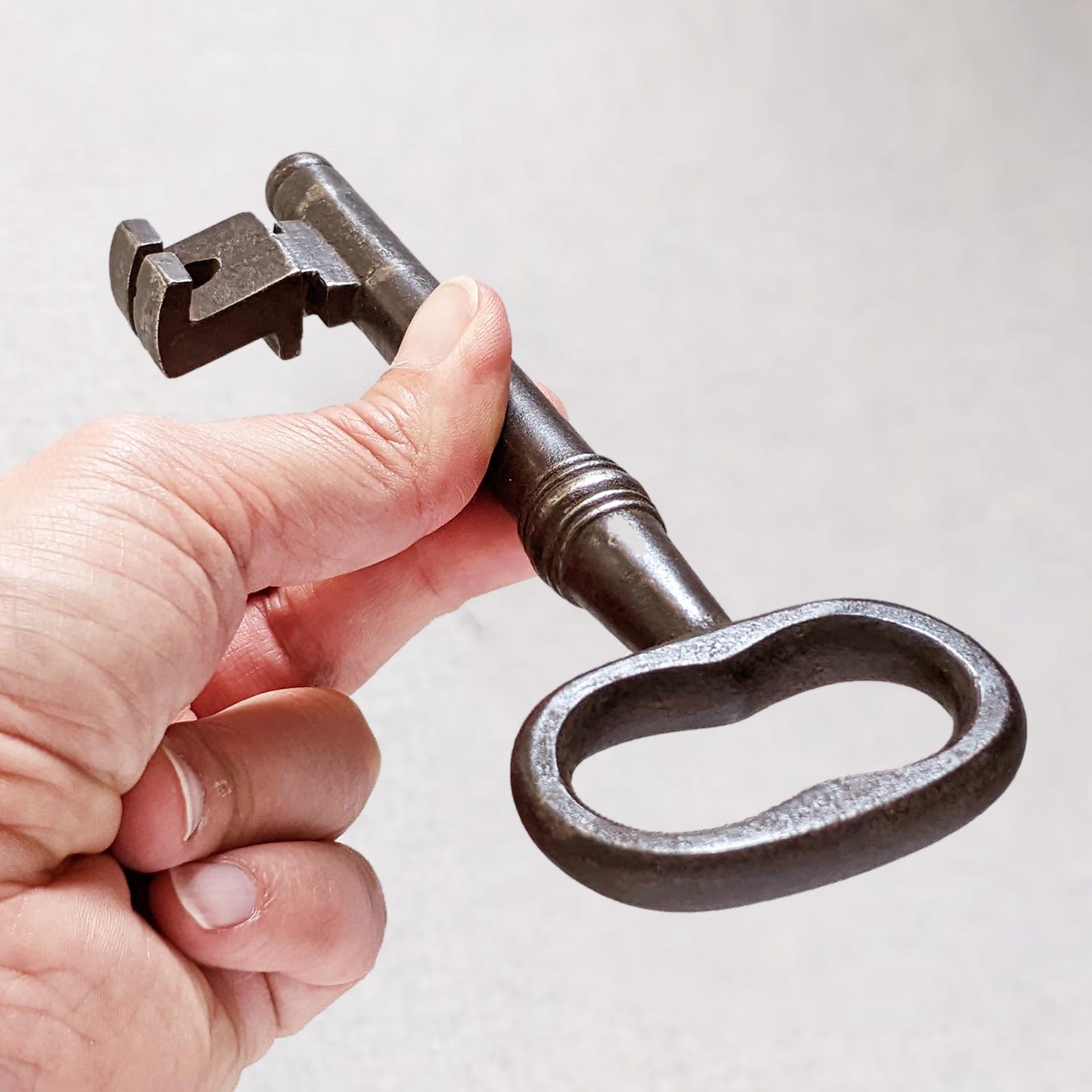 Large Antique Key Big Skeleton Key From 19th Century Victorian Era Old ...