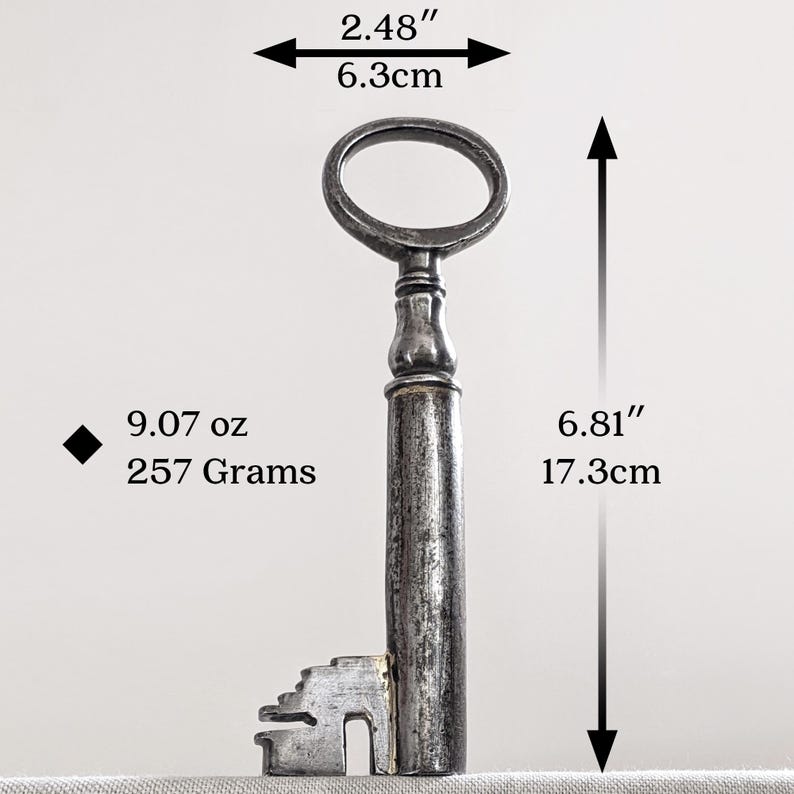 Huge Antique Key Thick Antique Key From the 19th Century Victorian Era ...