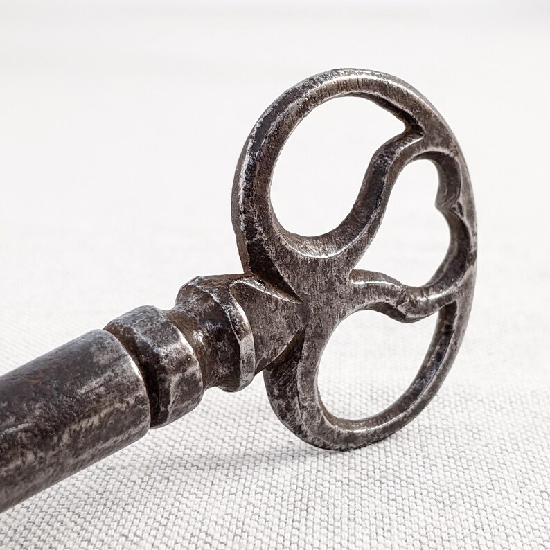 Antique Gothic Key With Heart Shape in the Bow Old Spanish 17th Century ...