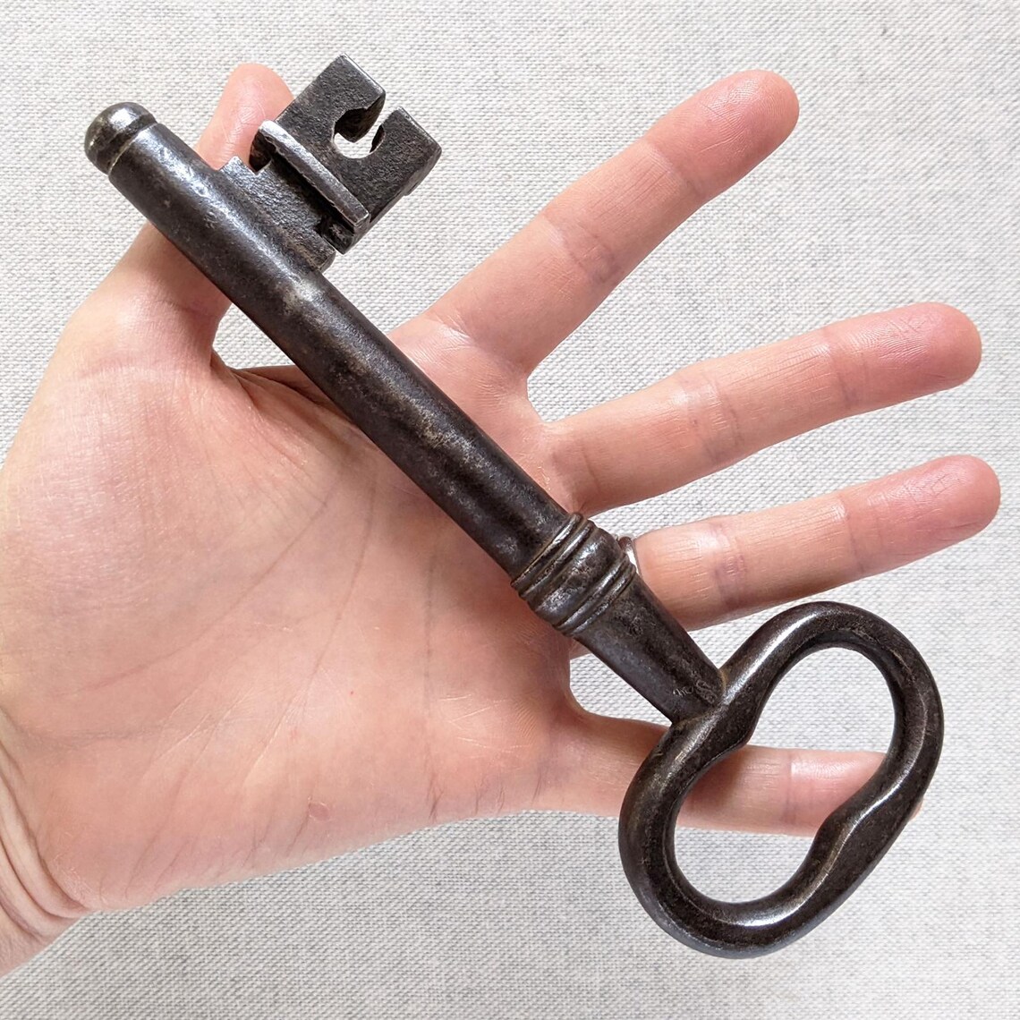 Large Antique Key Big Skeleton Key From 19th Century Victorian Era Old ...