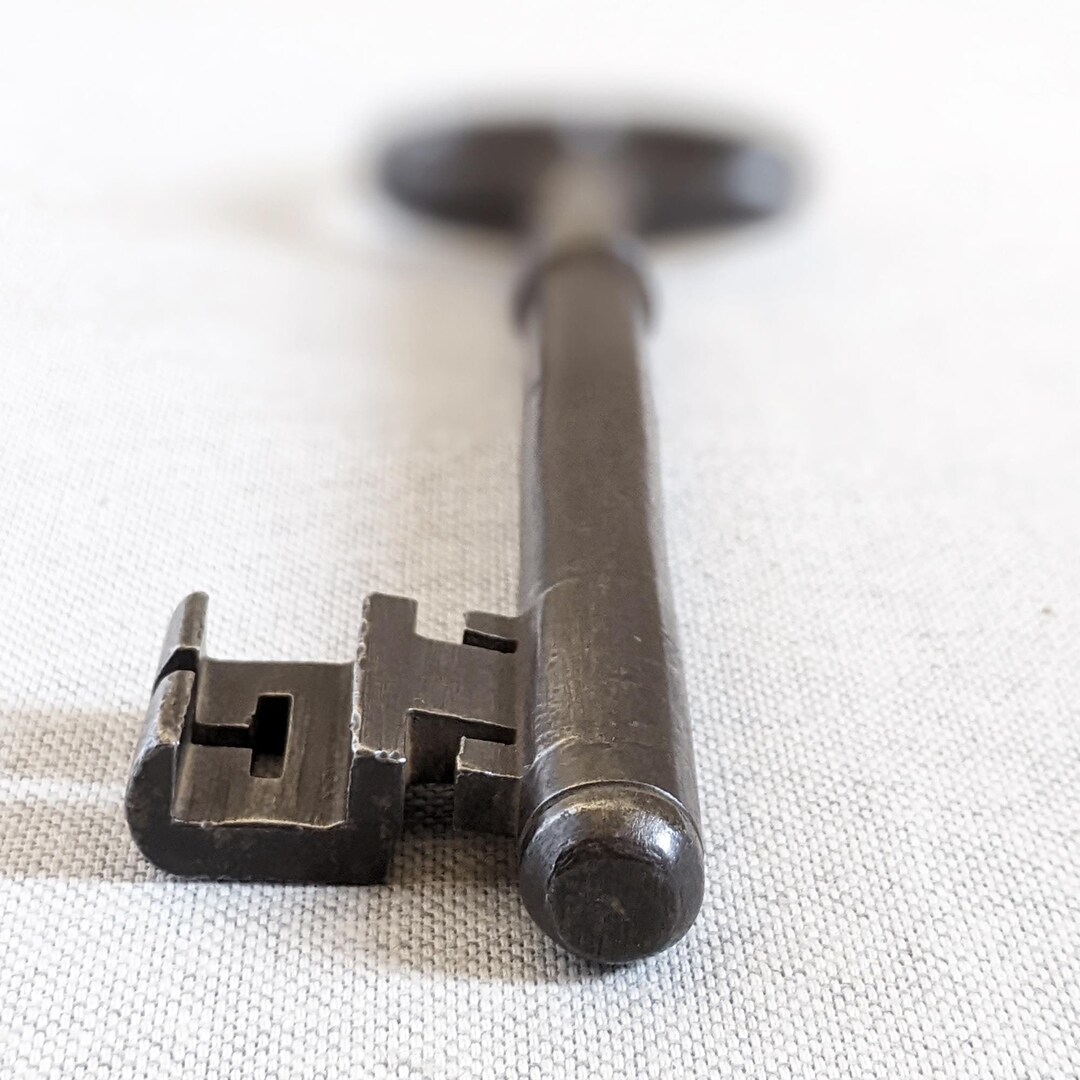 Large Skeleton Key Big Antique Key From 19th Century Victorian Era ...