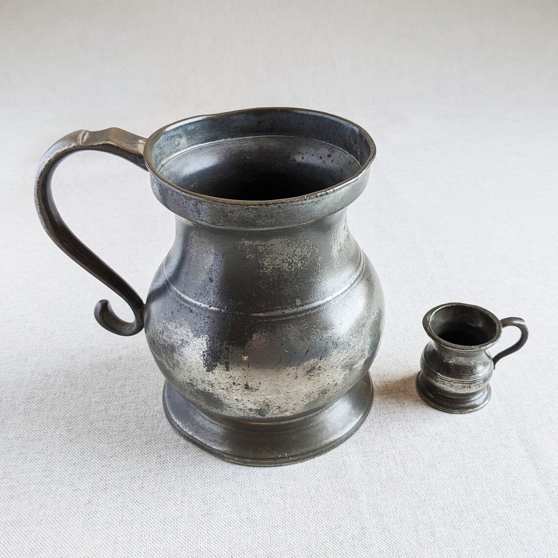 Exquisite Set of Antique English Pewter Measuring Cups From the ...