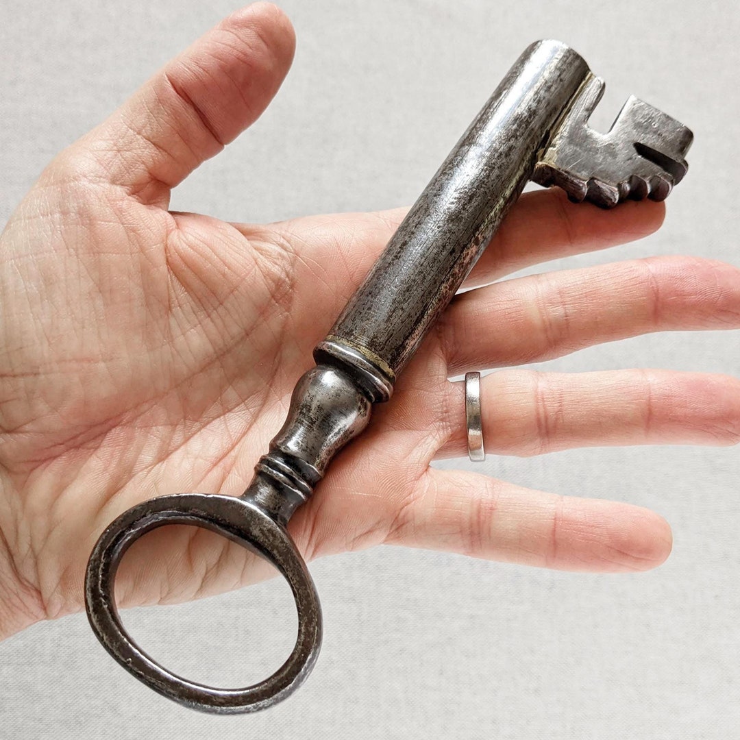 Huge Antique Key Thick Antique Key From the 19th Century Victorian Era ...