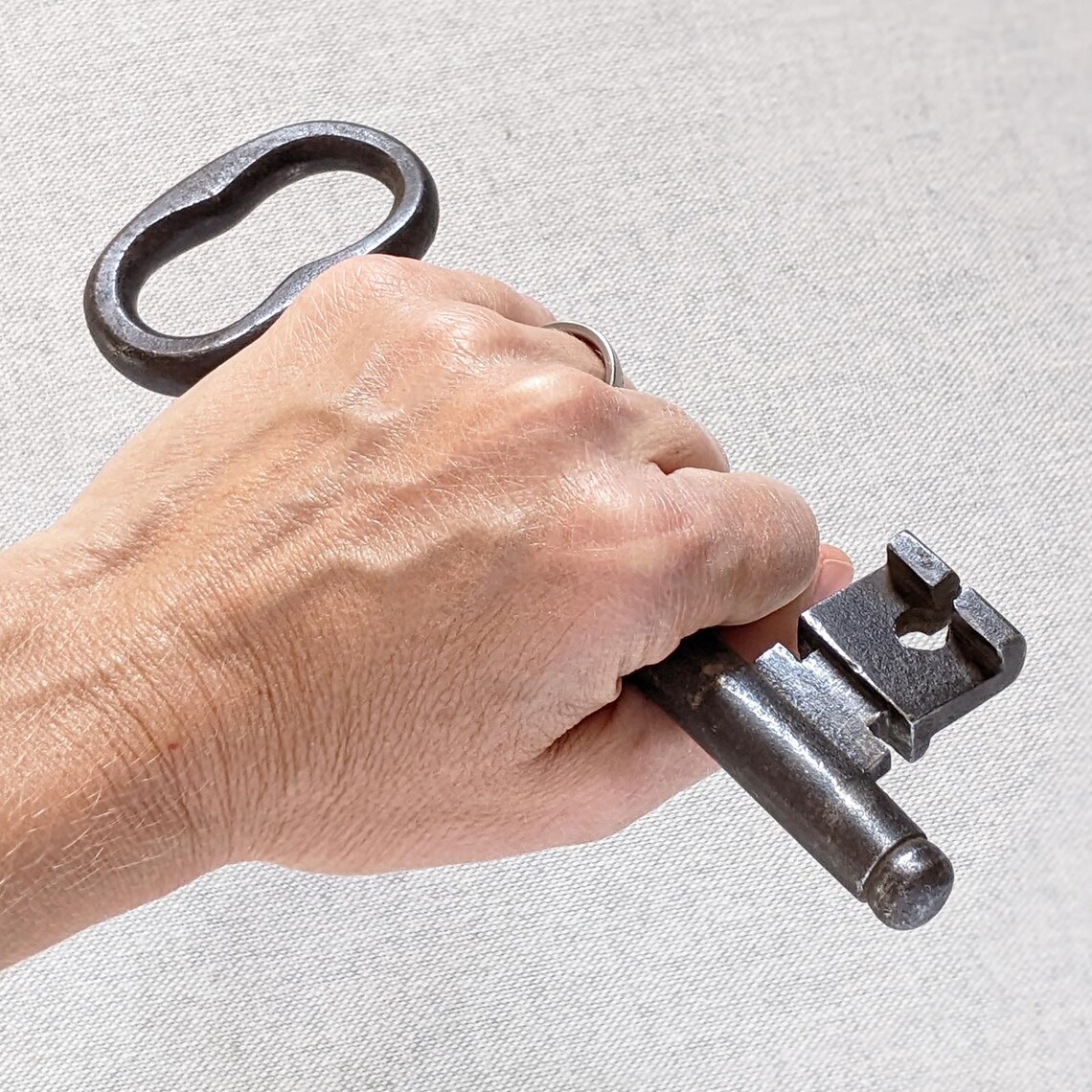 Large Antique Key Big Skeleton Key From 19th Century Victorian Era Old ...