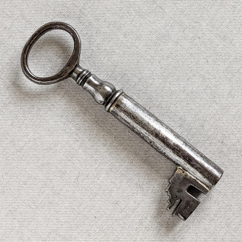 Huge Antique Key Thick Antique Key From the 19th Century Victorian Era ...