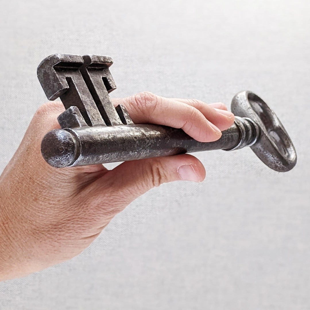 Antique Key Giant 19th Century Victorian Skeleton Key With Beautiful ...