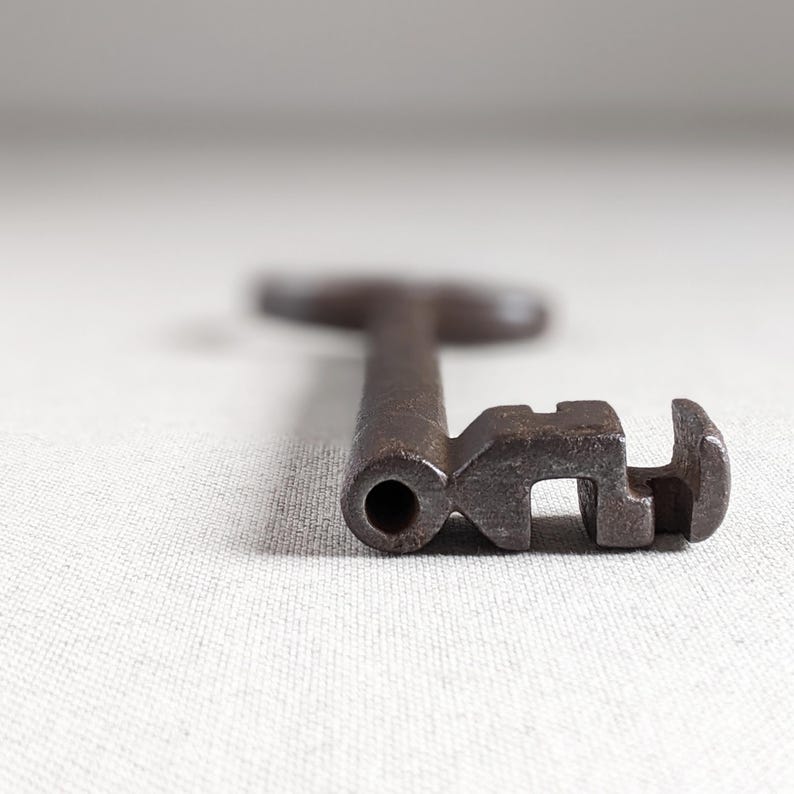 Large Antique Skeleton Key Big Antique Key From 18th-19th Century Spain ...
