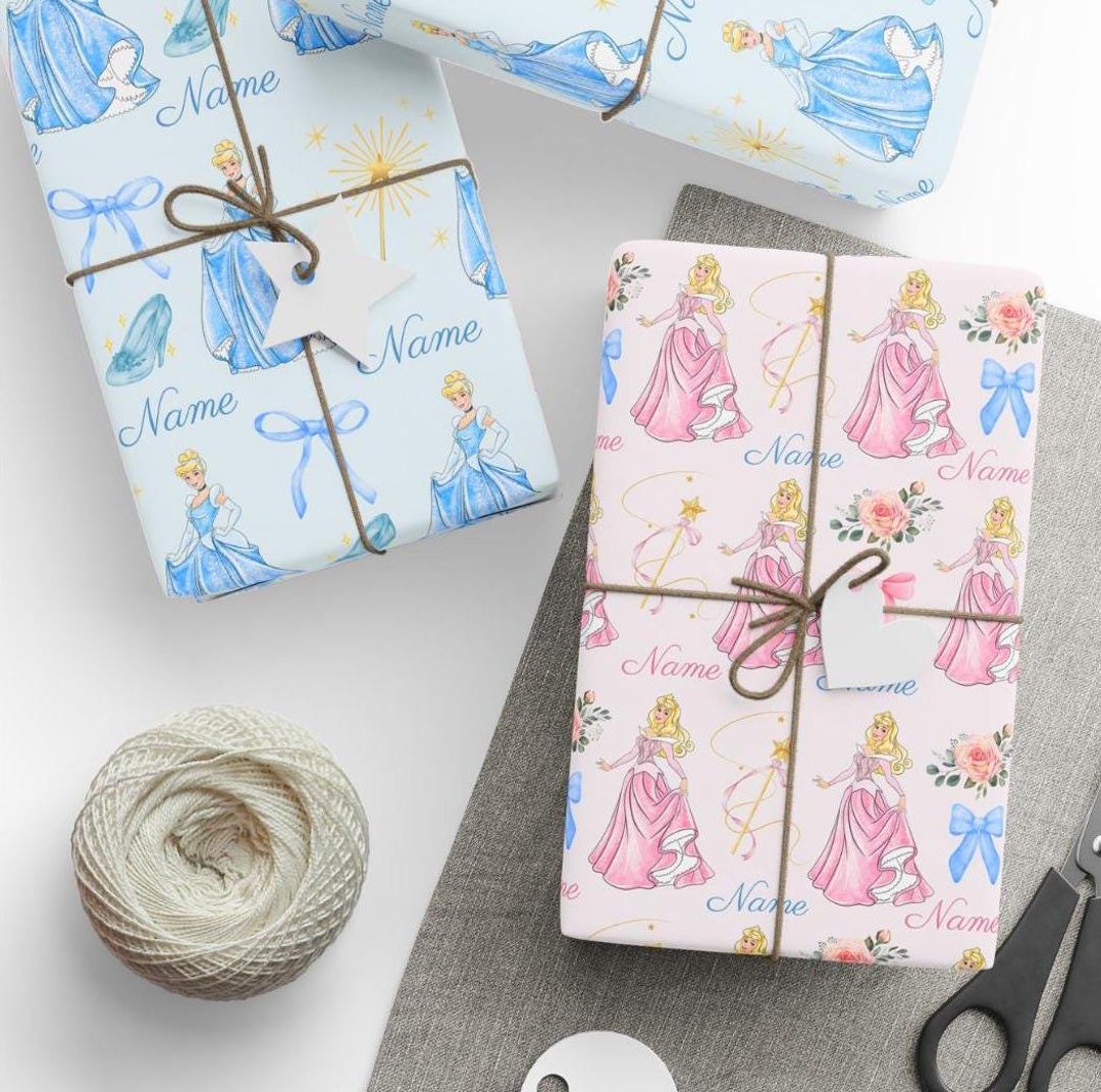 Disney Princess Wrapping Paper Custom Personalized Disney Princess ...