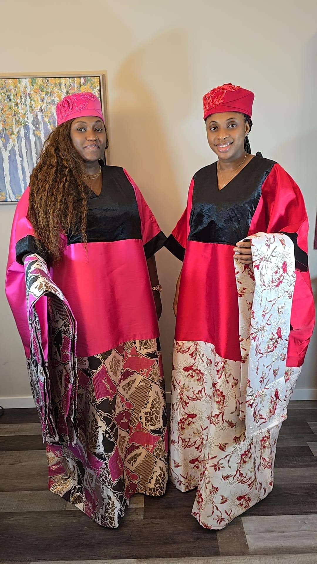 African Boubou With a Twist in 3 Lovely Fabrics Combo! African Bubus ...