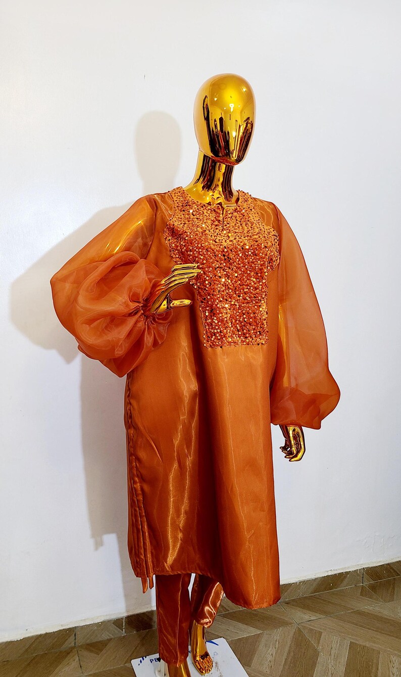 Sequence Tunic Top & Pant Set - Orange, Blue, Brown, Pink - Etsy