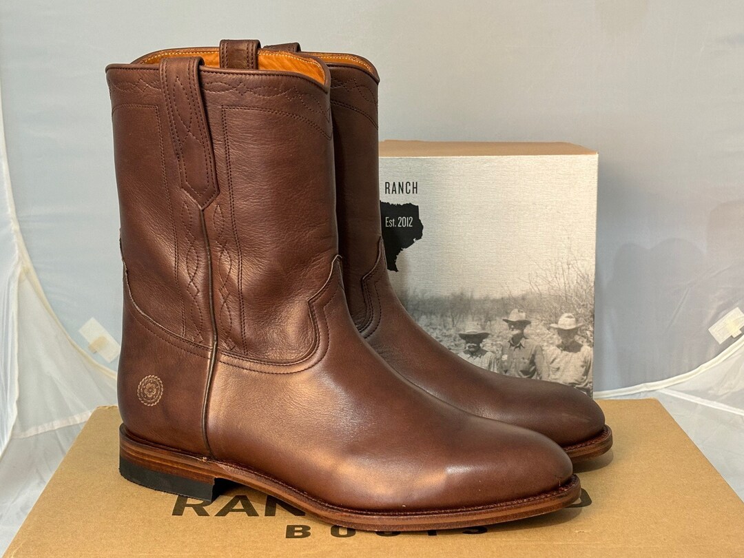 Ranch Road Bexar Classic Roper Boot With Walking Heel - Etsy
