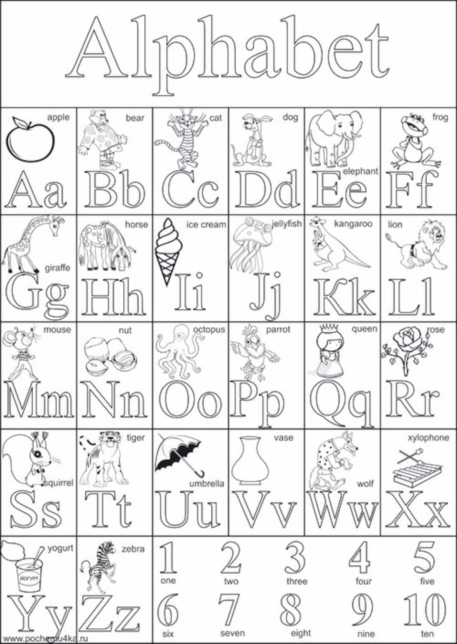 Alphabet Posters, Large Format for Classroom Use - Etsy
