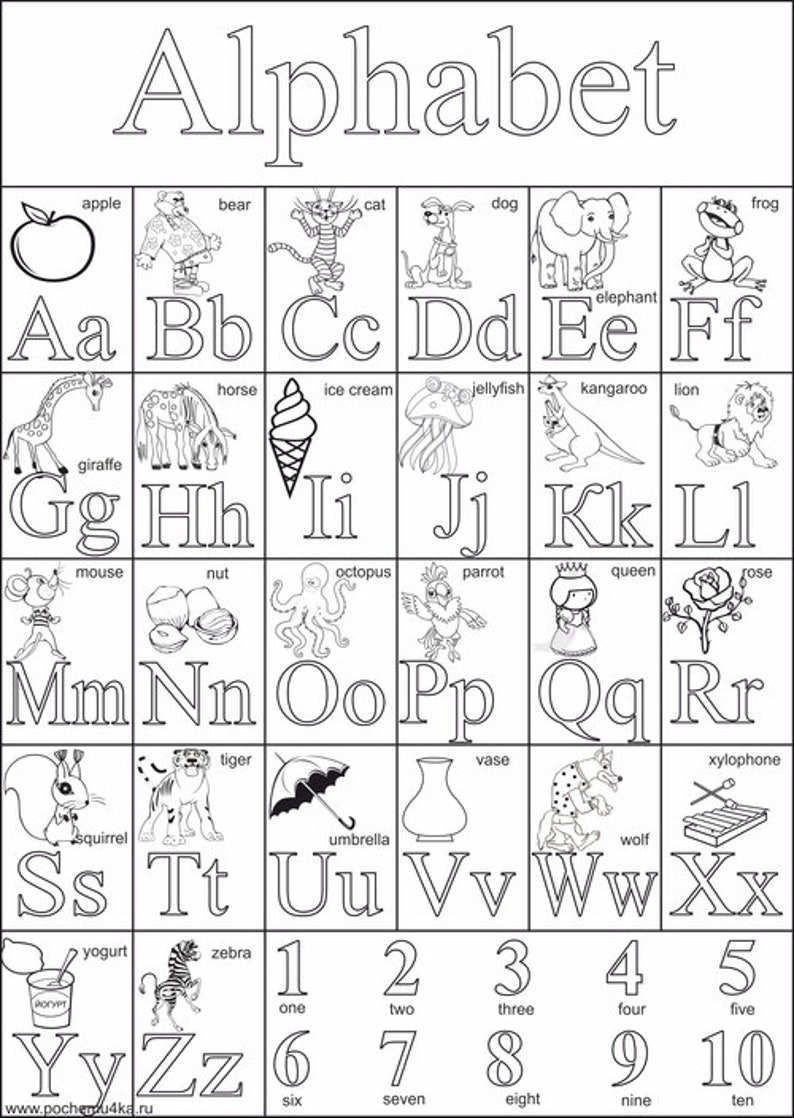 Alphabet Posters, Large Format for Classroom Use - Etsy