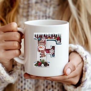 Christmas Snowman Alphabet Clipart, Letters and Numbers Clipart Png ...