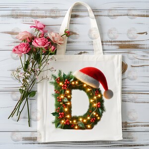 Christmas Alphabet Clipart Bundle Png, Lights Letters Png, Clipart ...