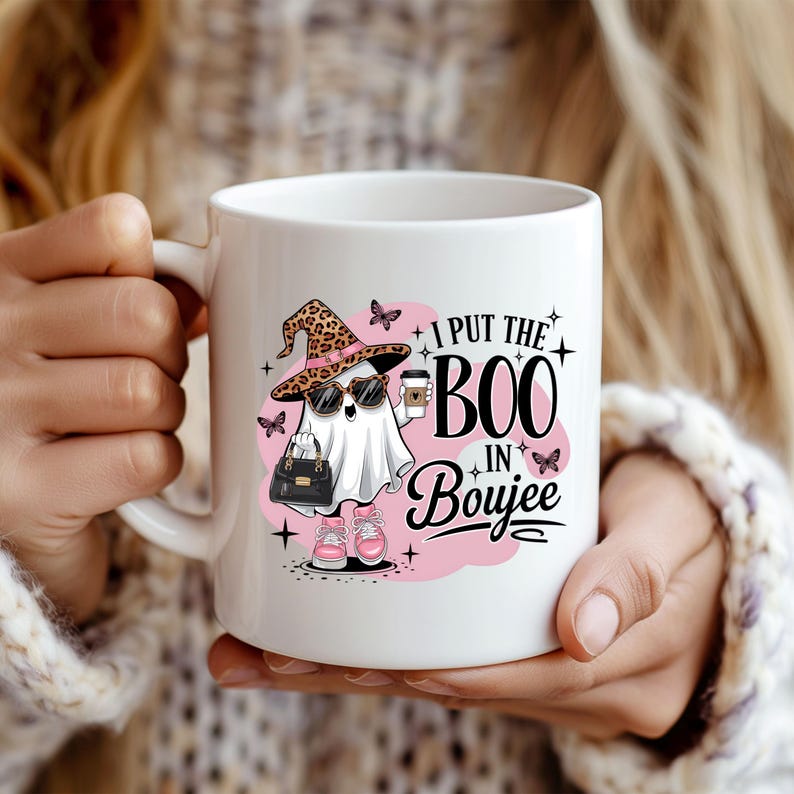 Boujee Ghost Halloween PNG, I Put the Boo in Boujee, Girly Halloween ...