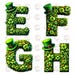 St.patricks Day Lucky Alphabet Letters Clipart Bundle, St Patricks Day ...
