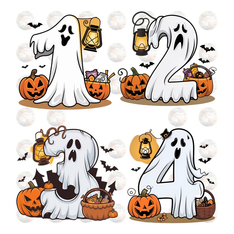 Halloween Ghost Alphabet Letters Cliparts Png, Halloween Ghost Png Sets ...